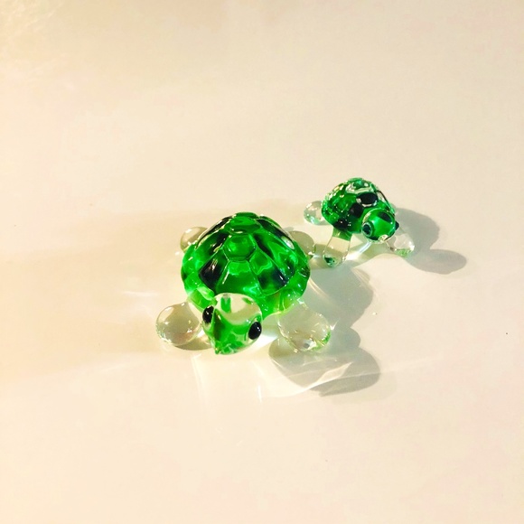 Accents | Glass Turtles Of Persistence A Bonded Pair | Poshmark